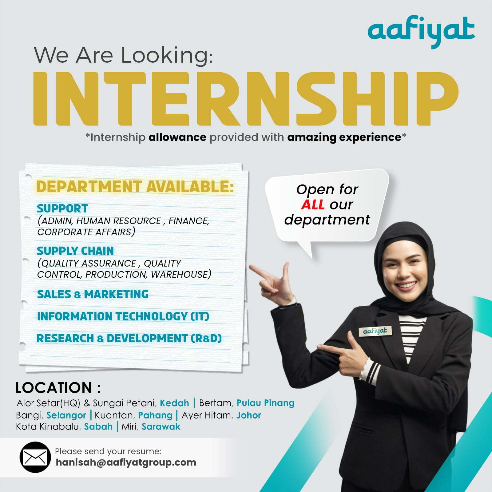 career – Aafiyat Holdings Sdn. Bhd.